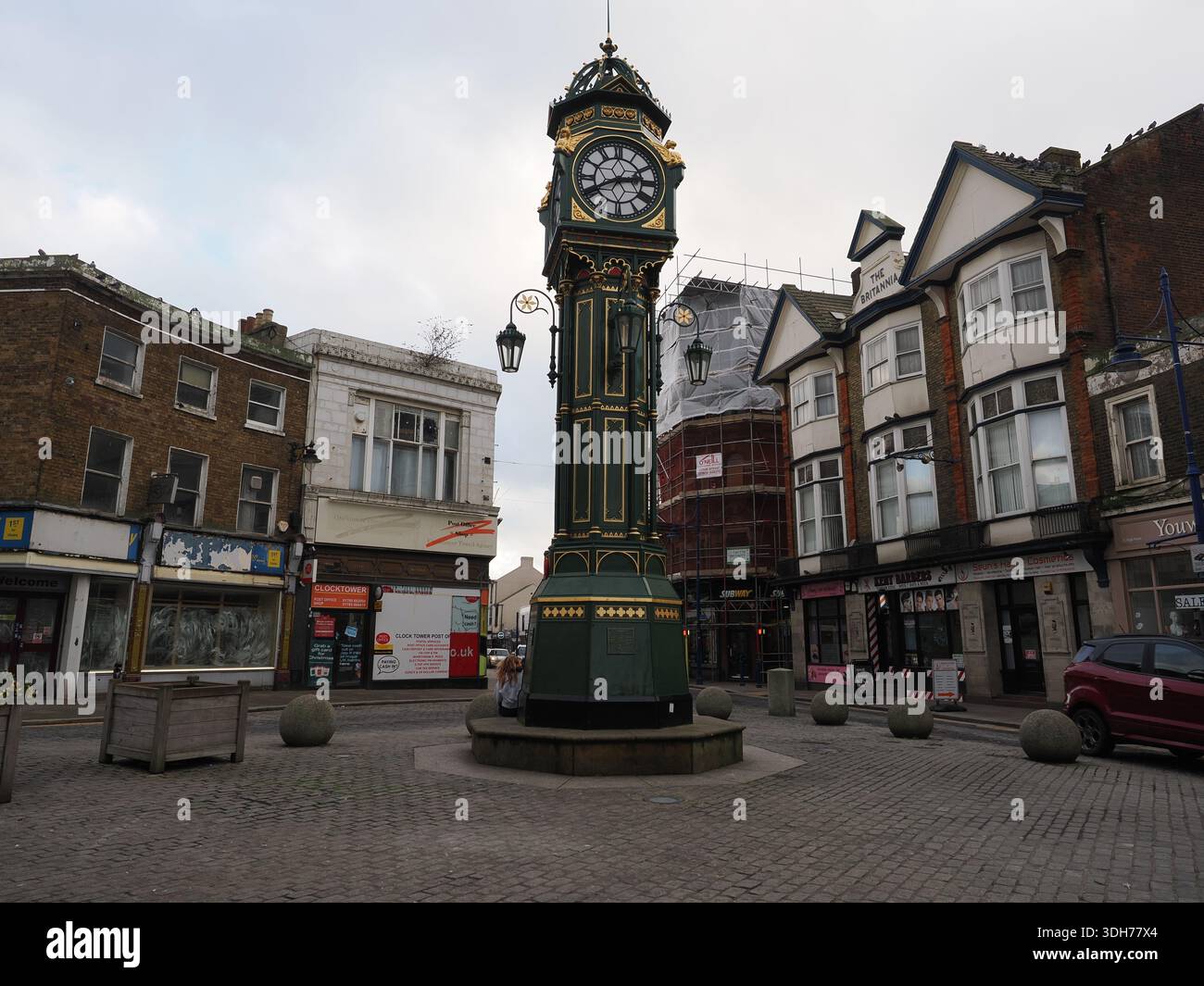 Sheerness, Kent, UK. 20th Jan, 2026. A quiet Sheerness town centre on a ...