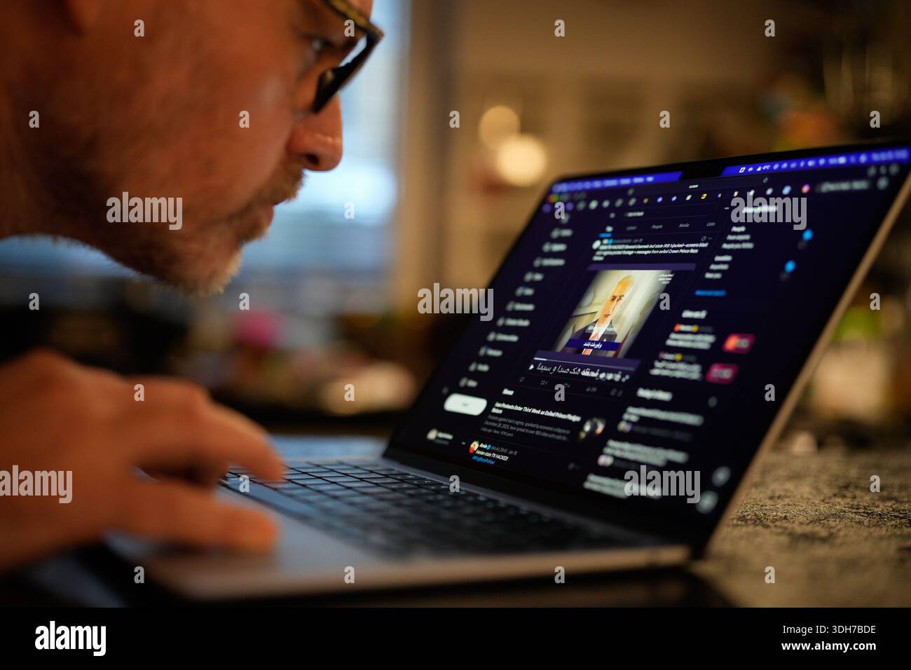 An editorial illustration depicting satellite signal disruption over ...