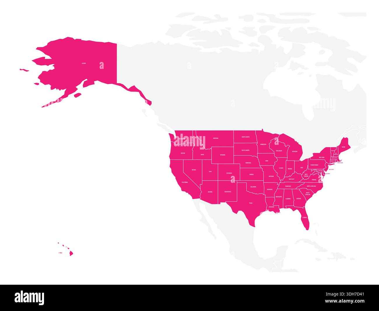 Map us states territories Stock Vector Images - Alamy
