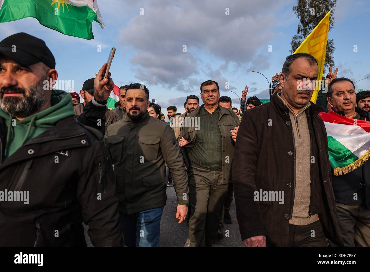 Mass demonstrations swept through Erbil as a diverse crowd of women ...