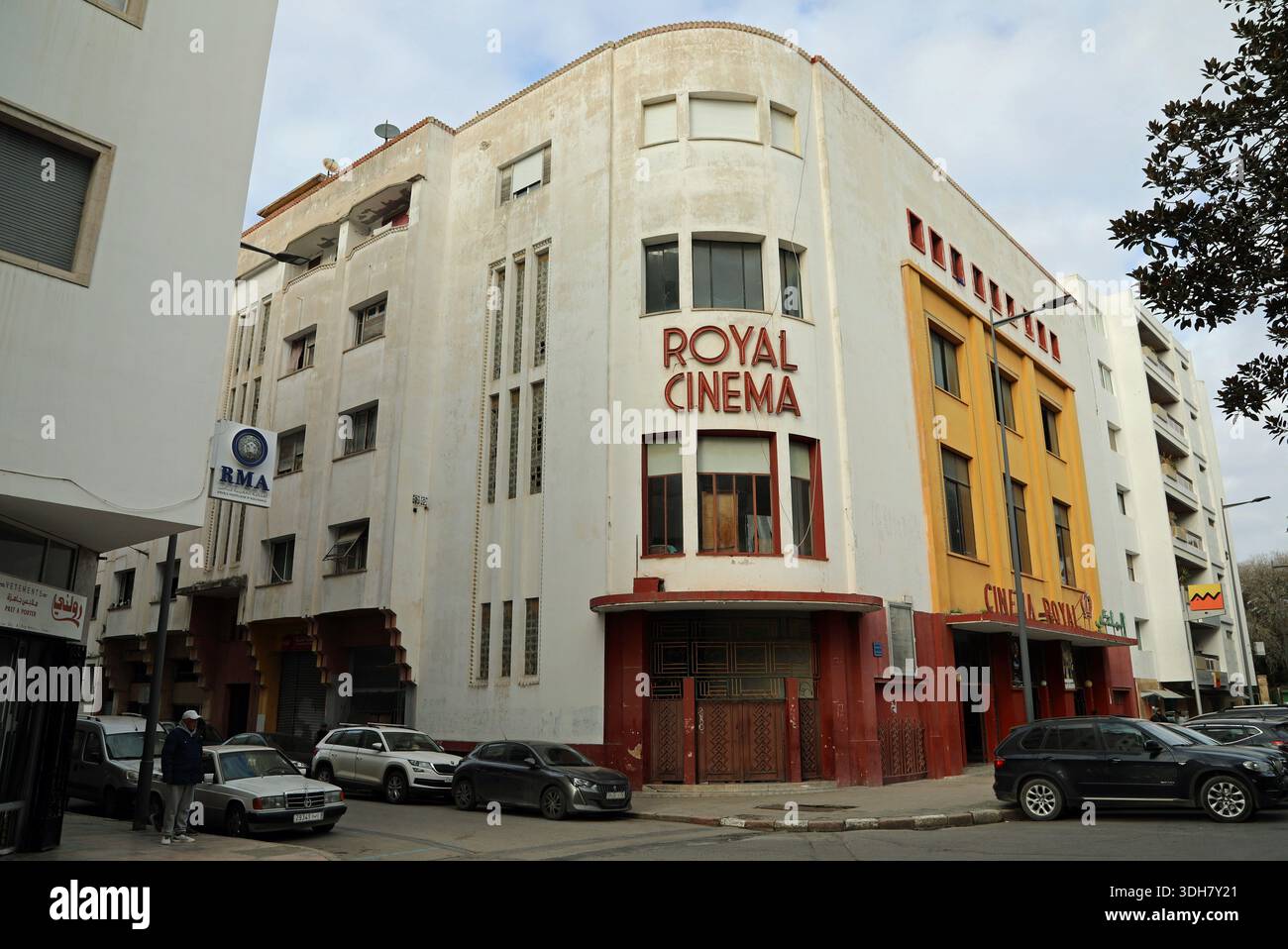Art Deco Cinema Royal building in Rabat Stock Photo - Alamy