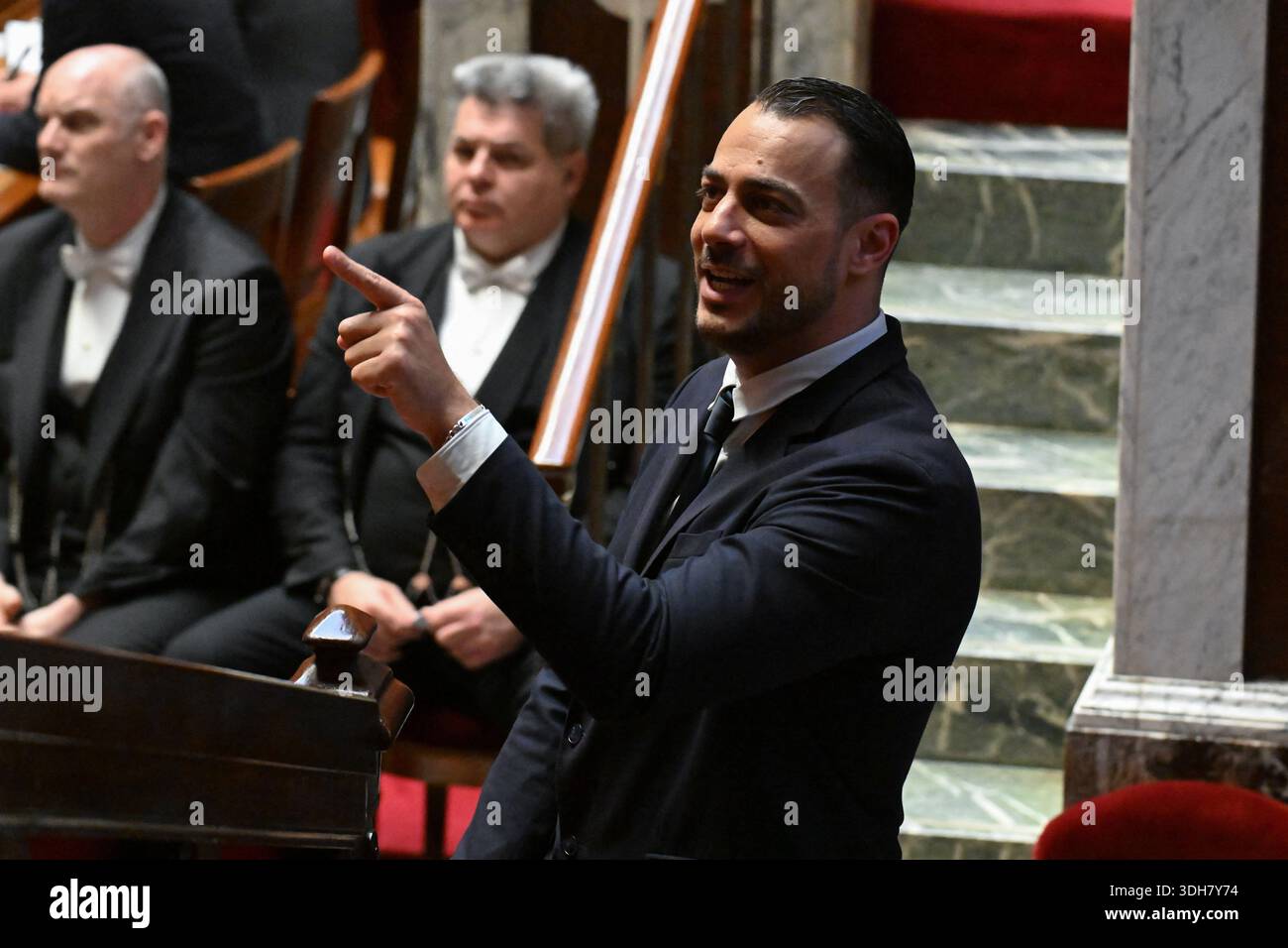 Paris, France. 20th Jan, 2026. Sebastien Delogu during a session of ...
