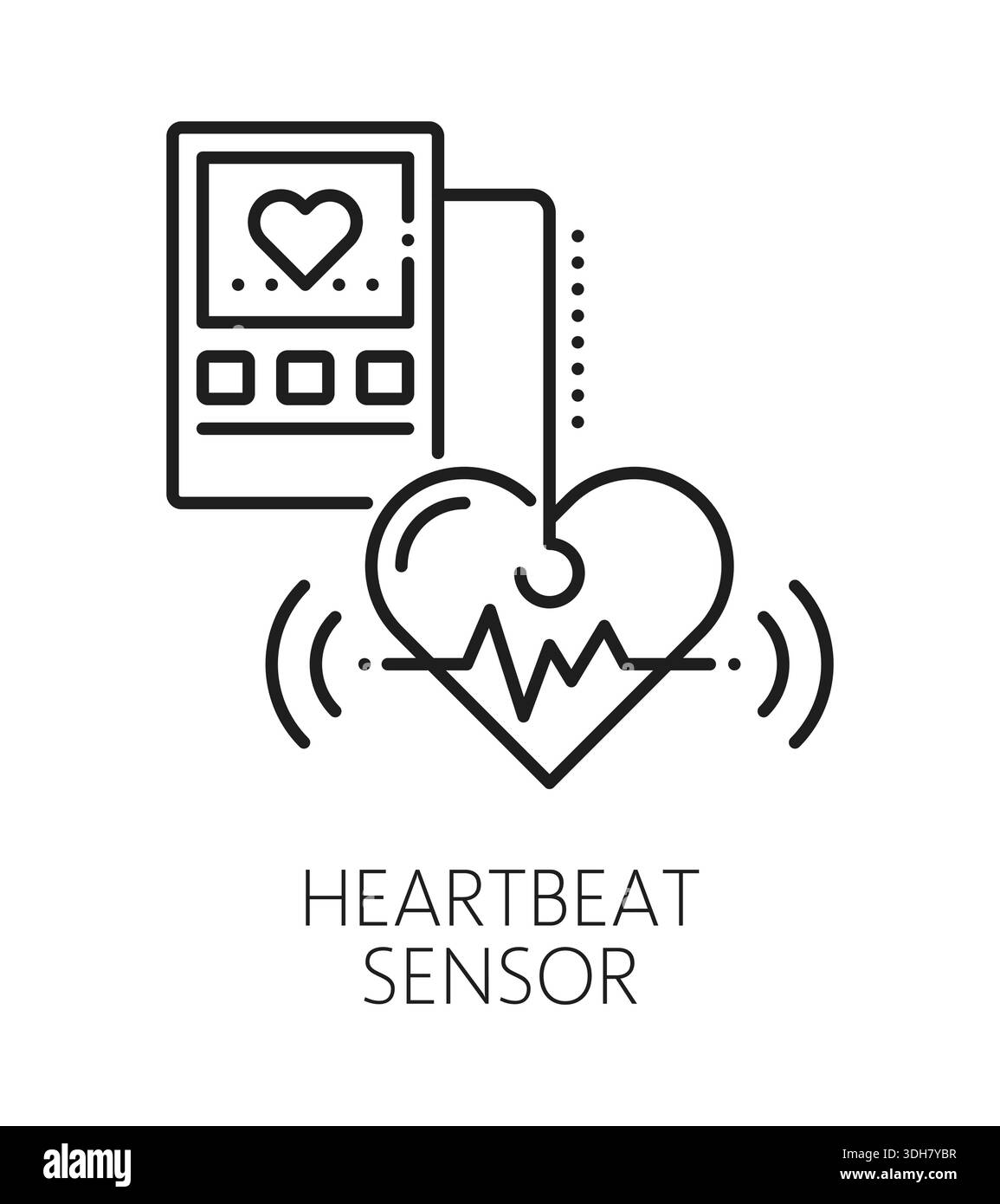 Heart rate control device Stock Vector Images - Alamy