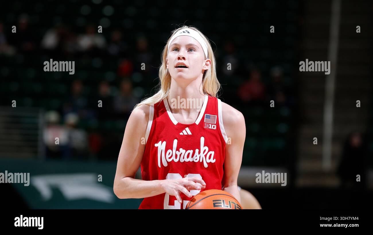 Nebraska's Britt Prince plays during an NCAA basketball game on ...