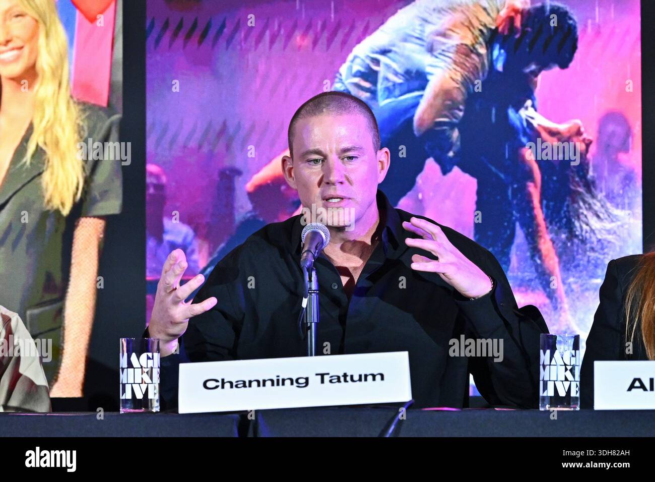 Channing Tatum speaks during a "Magic Mike" special announcement on ...