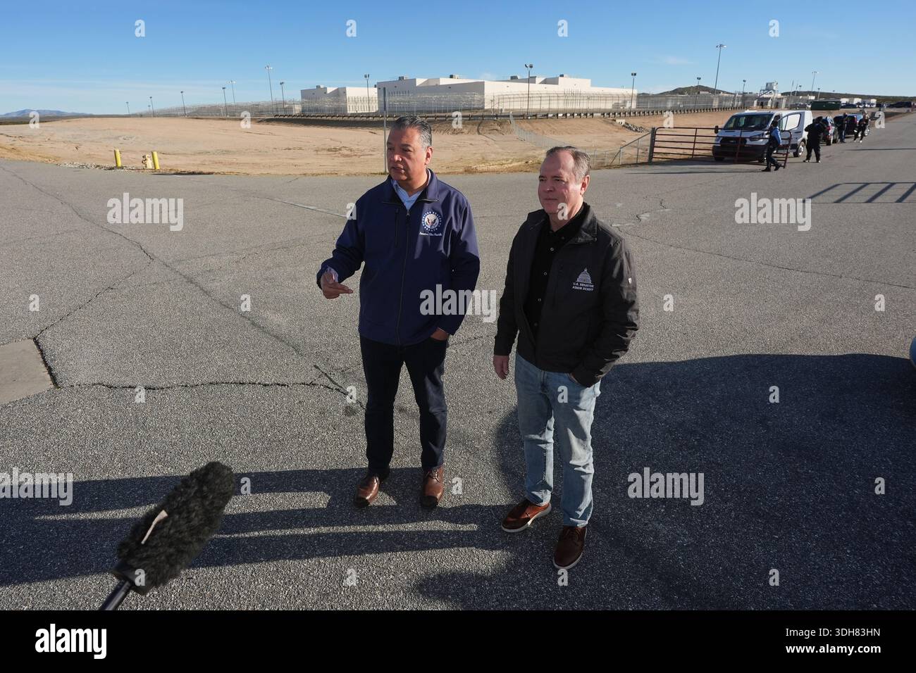 Sen. Adam Schiff, D-Calif., right, and Sen. Alex Padilla, D-Calif ...