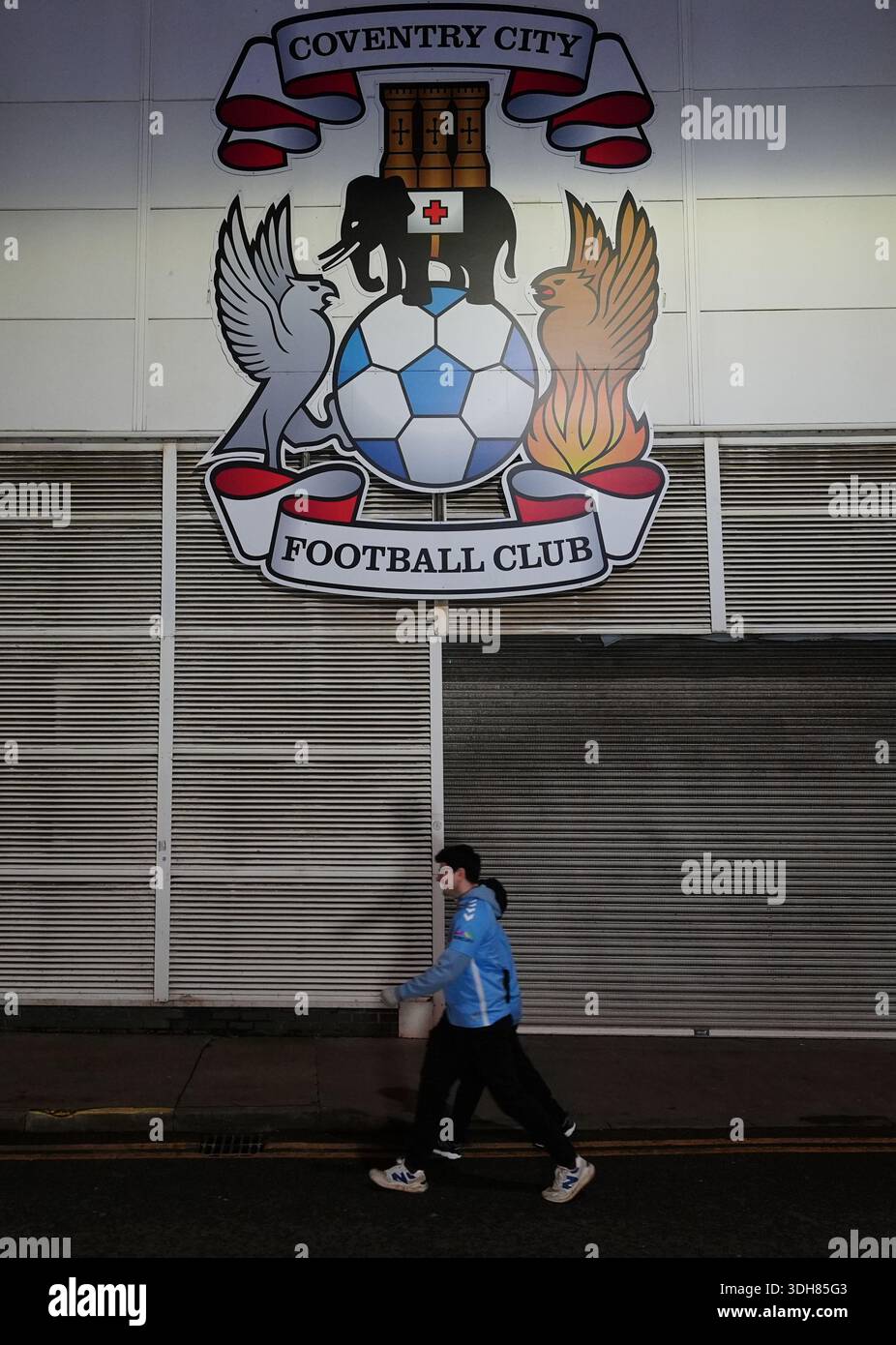 Coventry City fan outside the stadium before the Sky Bet Championship ...