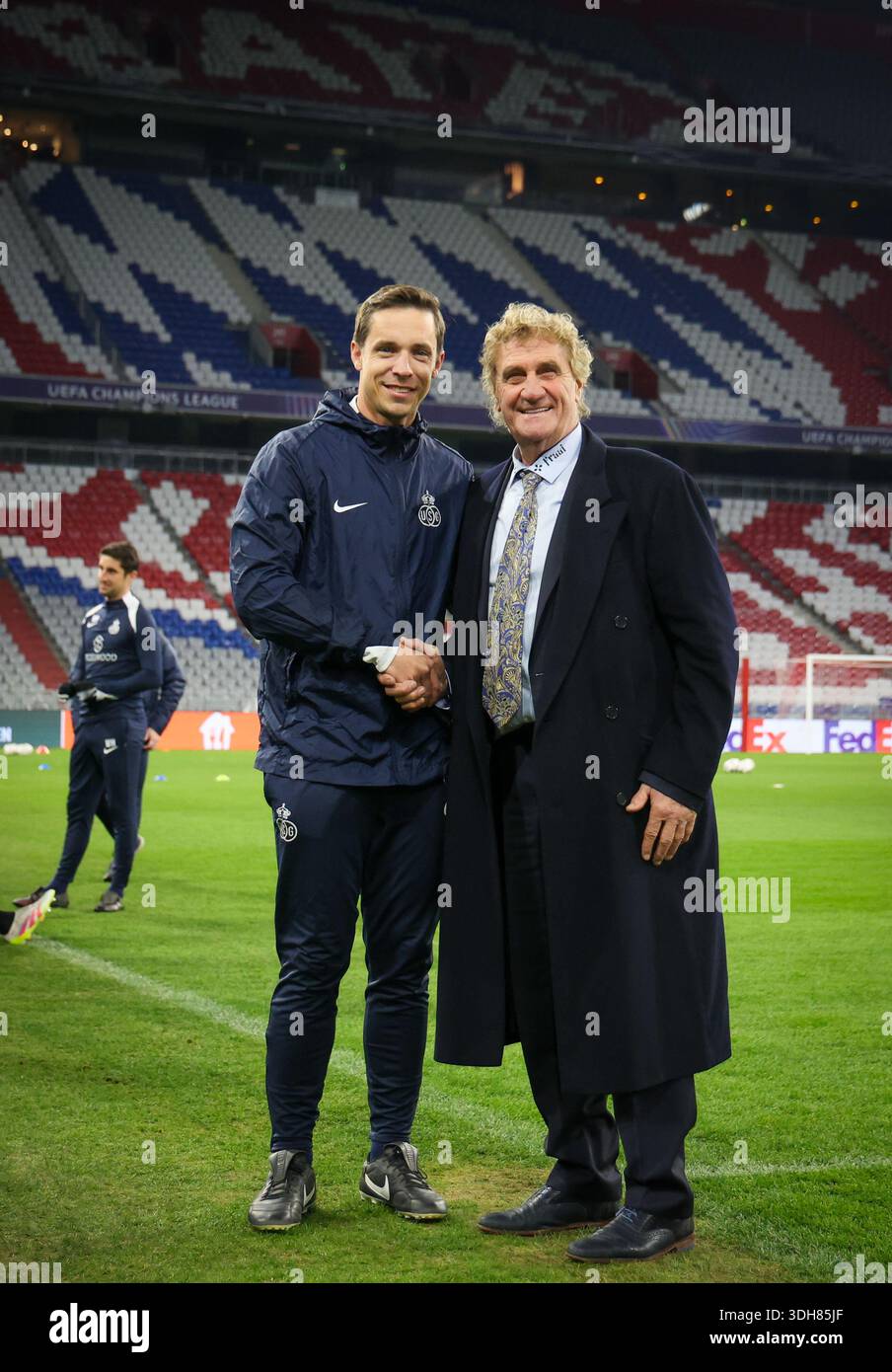 Munich, Germany. 20th Jan, 2026. Union's head coach David Hubert and ...