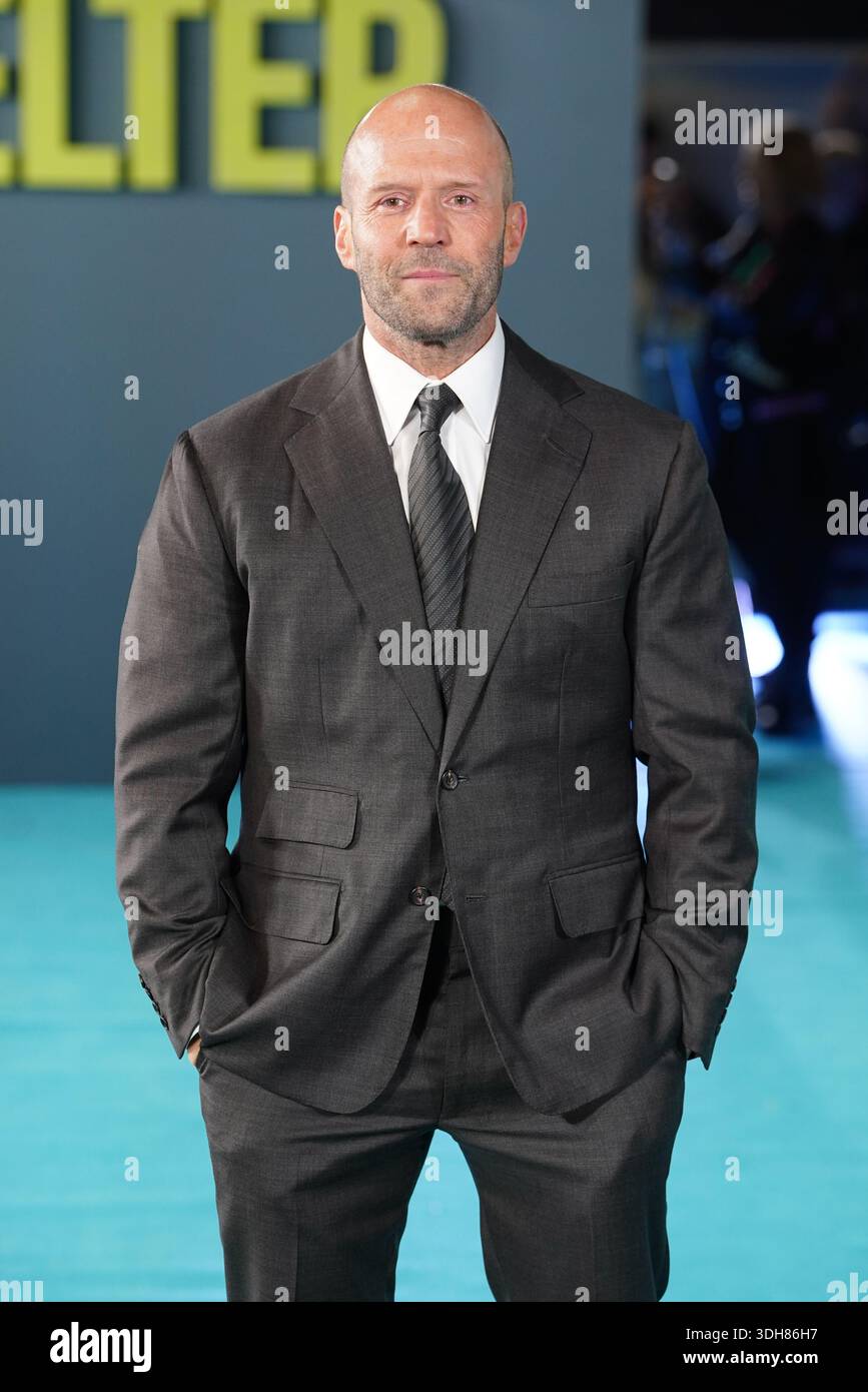 Jason Statham attends the premiere of Shelter, at Cineworld Leicester ...