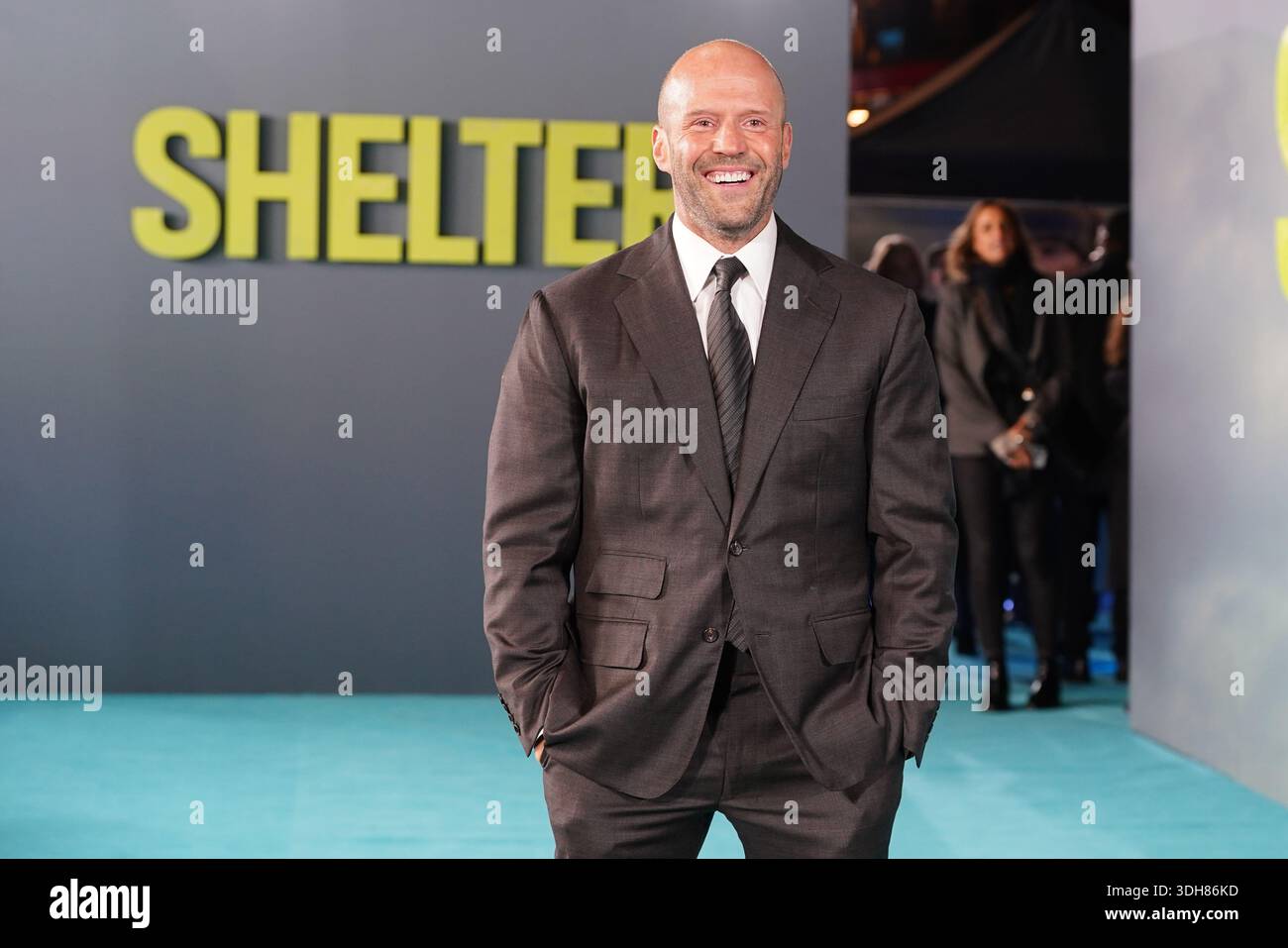 Jason Statham attends the premiere of Shelter, at Cineworld Leicester ...