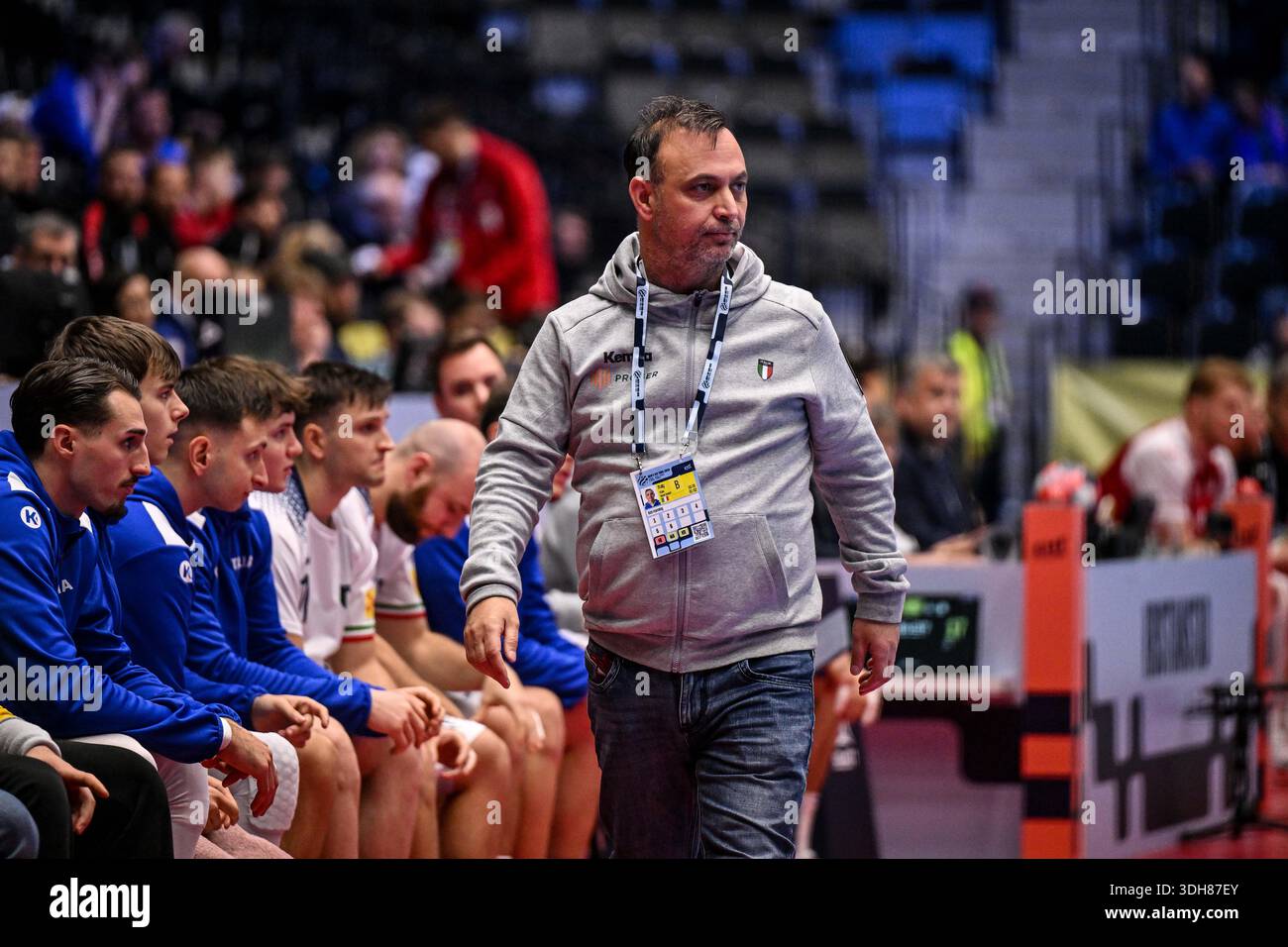 Robert Bob Hanning Head Coach of Italy during Men's EHF Euro 2026 ...