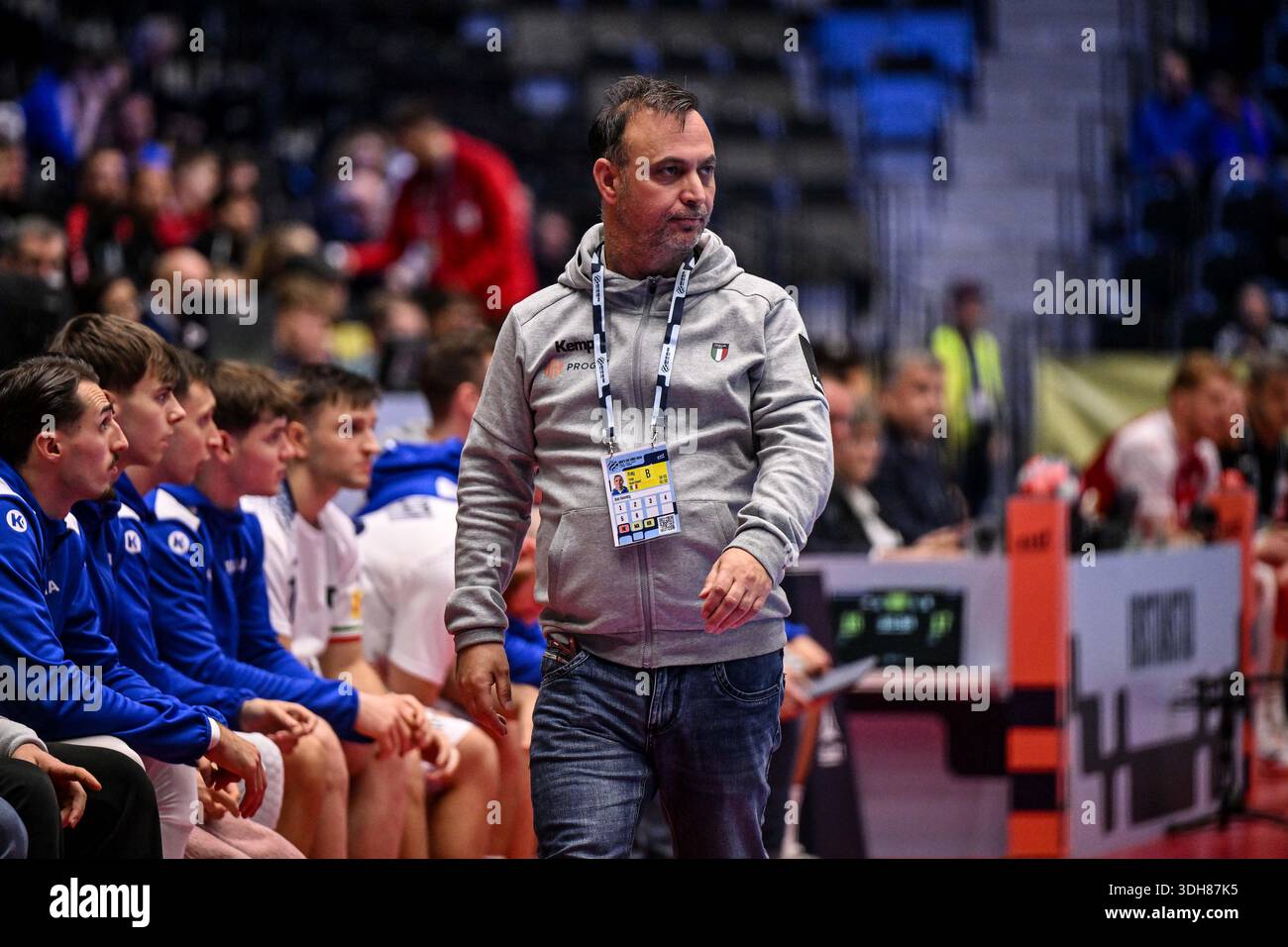 Robert Bob Hanning Head Coach of Italy during Men's EHF Euro 2026 ...