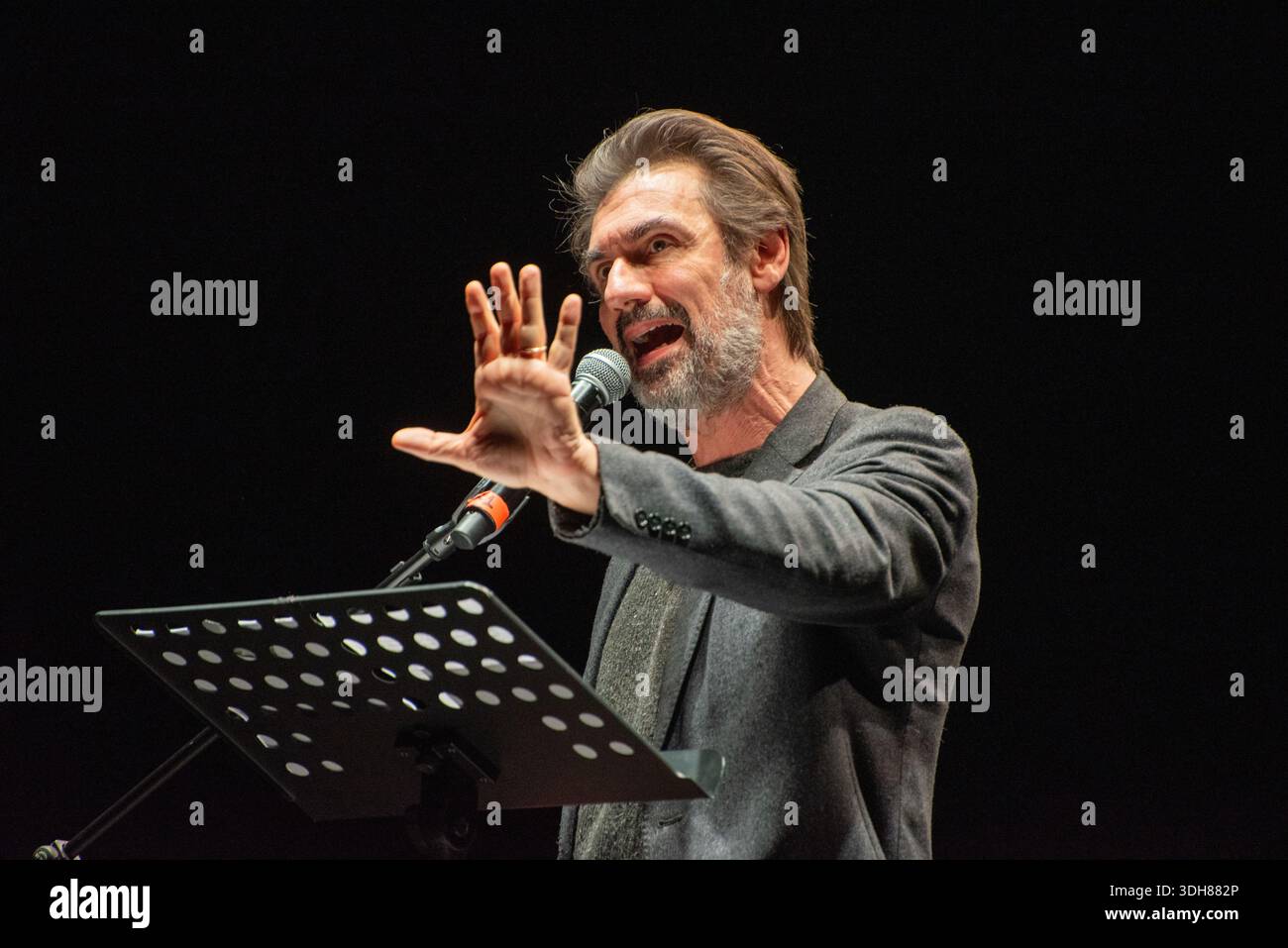 Naples, Italy. 19th Jan, 2026. The actor Fabrizio Gifuni, during his ...