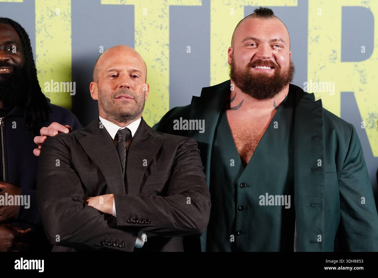 Jason Statham and Eddie Hall (right) attend the premiere of Shelter, at ...