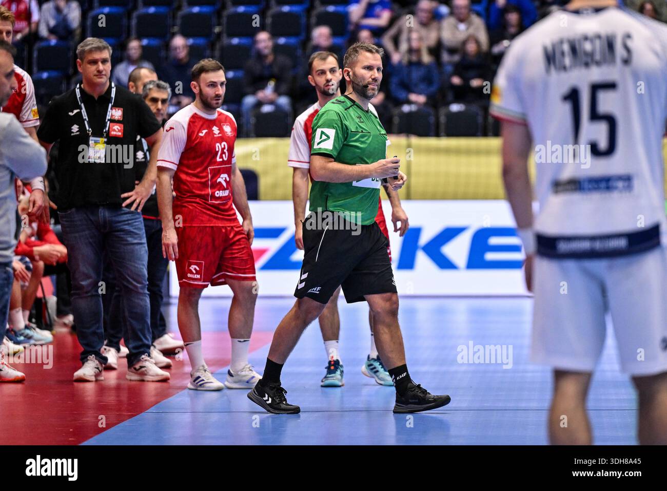 Kristianstad, Sweden. 20th Jan, 2026. Poland vs Italy, Handball match ...