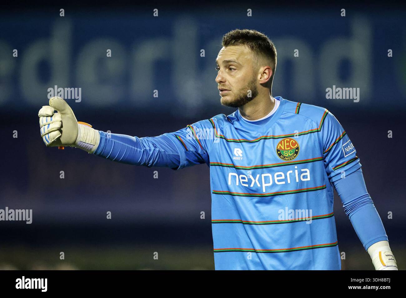 GROESBEEK - NEC Nijmegen goalkeeper Jasper Cillessen during the KNVB ...
