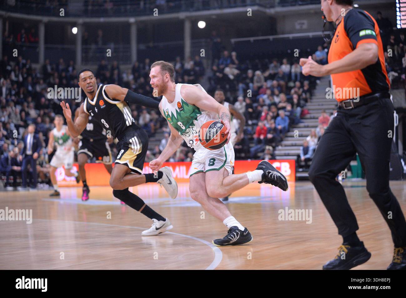 Ignas Brazdeikis from Zalgiris during the Turkish Airlines EuroLeague ...