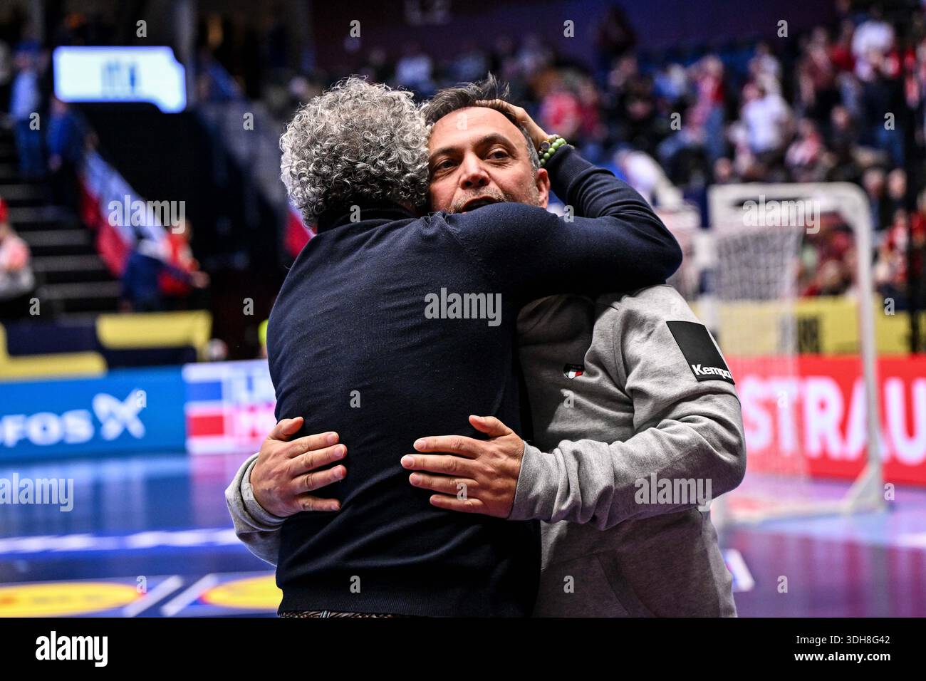 Stefano Podini President of FIGH Robert Bob Hanning Head Coach of Italy ...