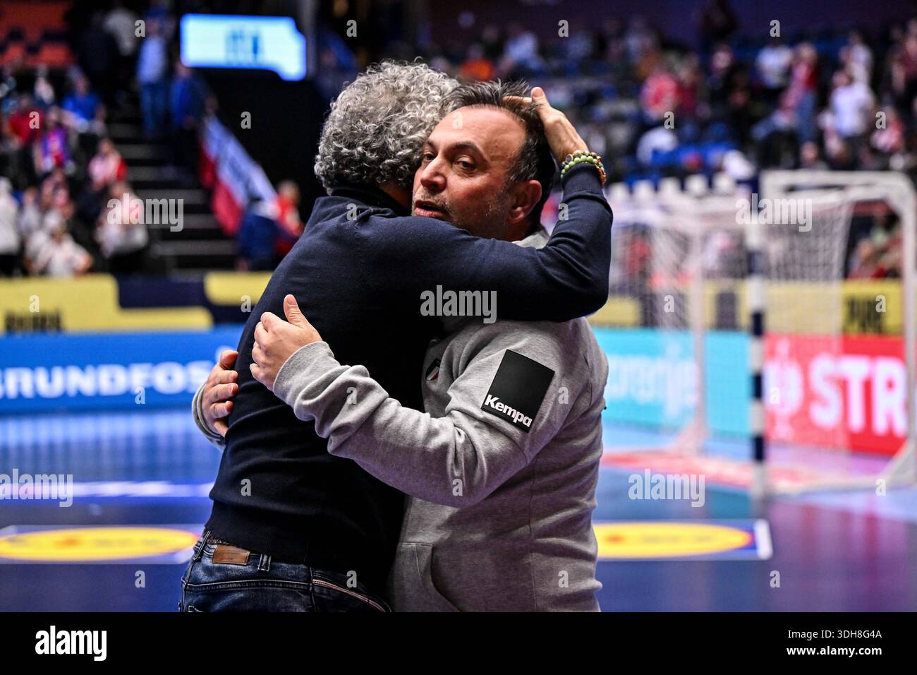 Stefano Podini President of FIGH Robert Bob Hanning Head Coach of Italy ...