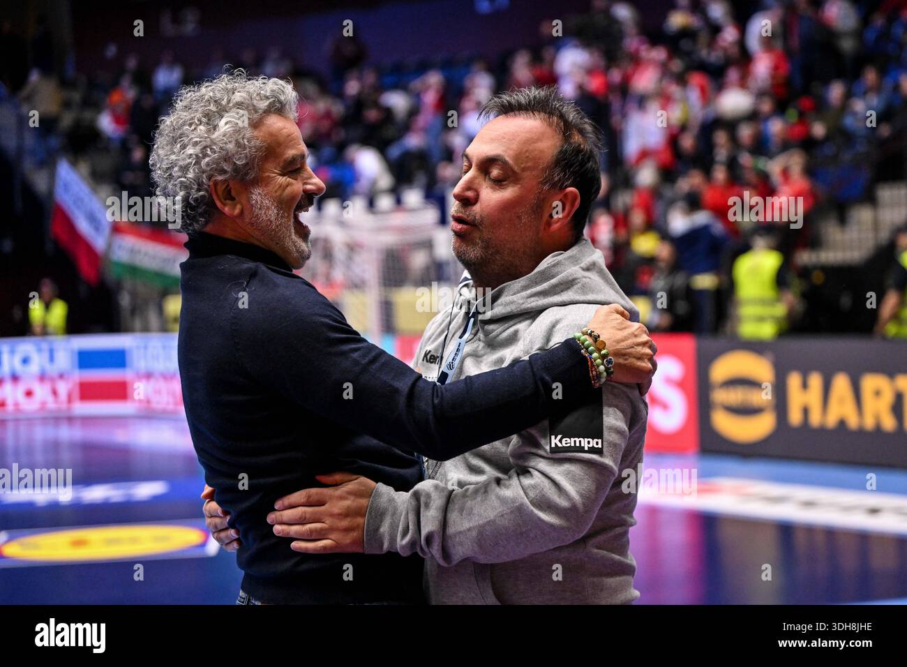 Stefano Podini President of FIGH Robert Bob Hanning Head Coach of Italy ...