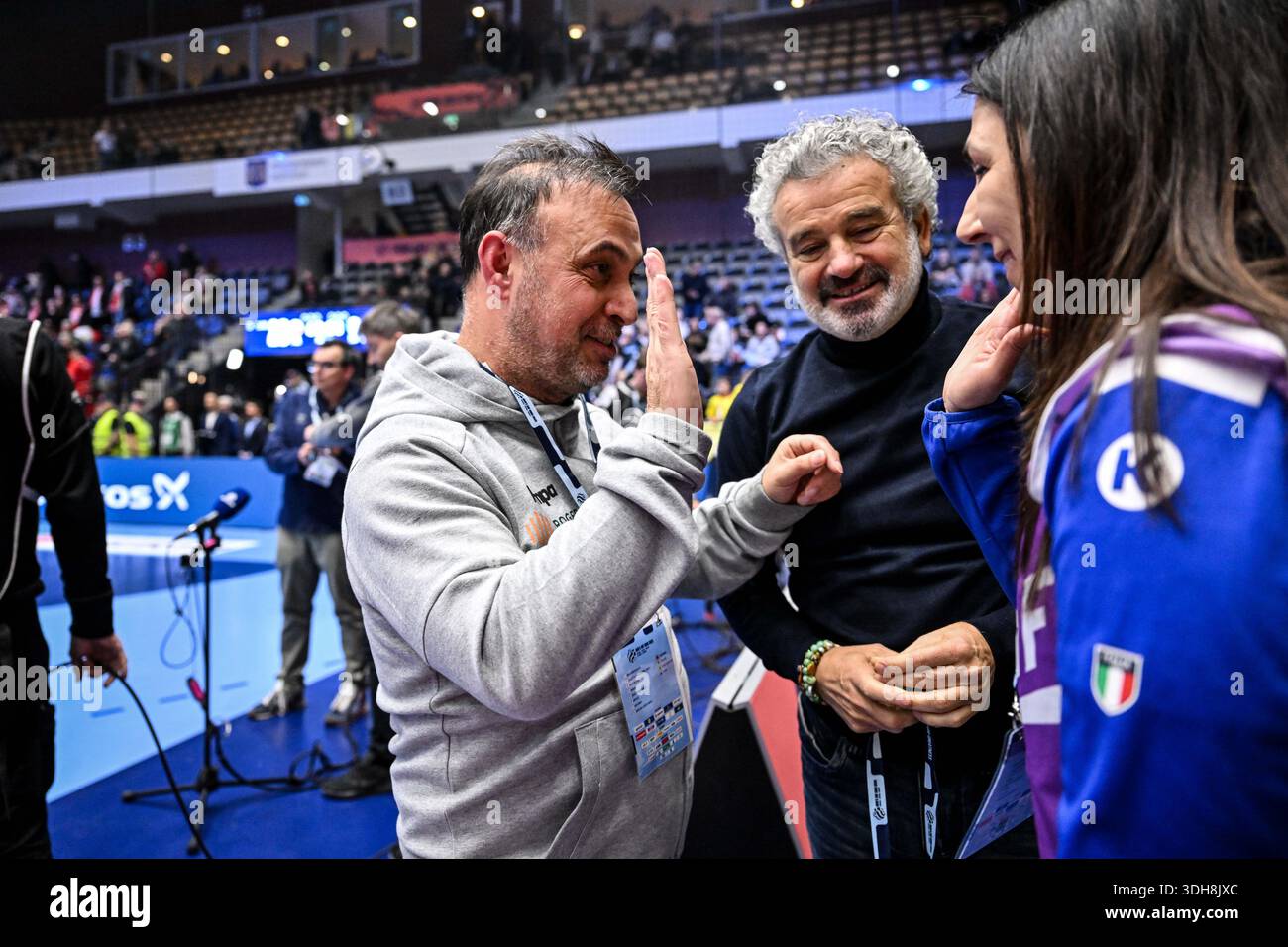 Robert Bob Hanning Head Coach of Italy, Stefano Podini President of ...