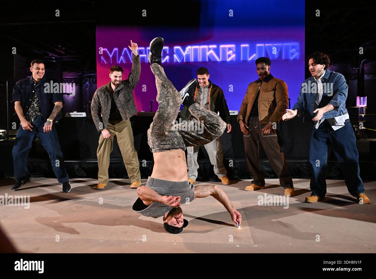 Dancers perform during a "Magic Mike Live" special announcement in the ...