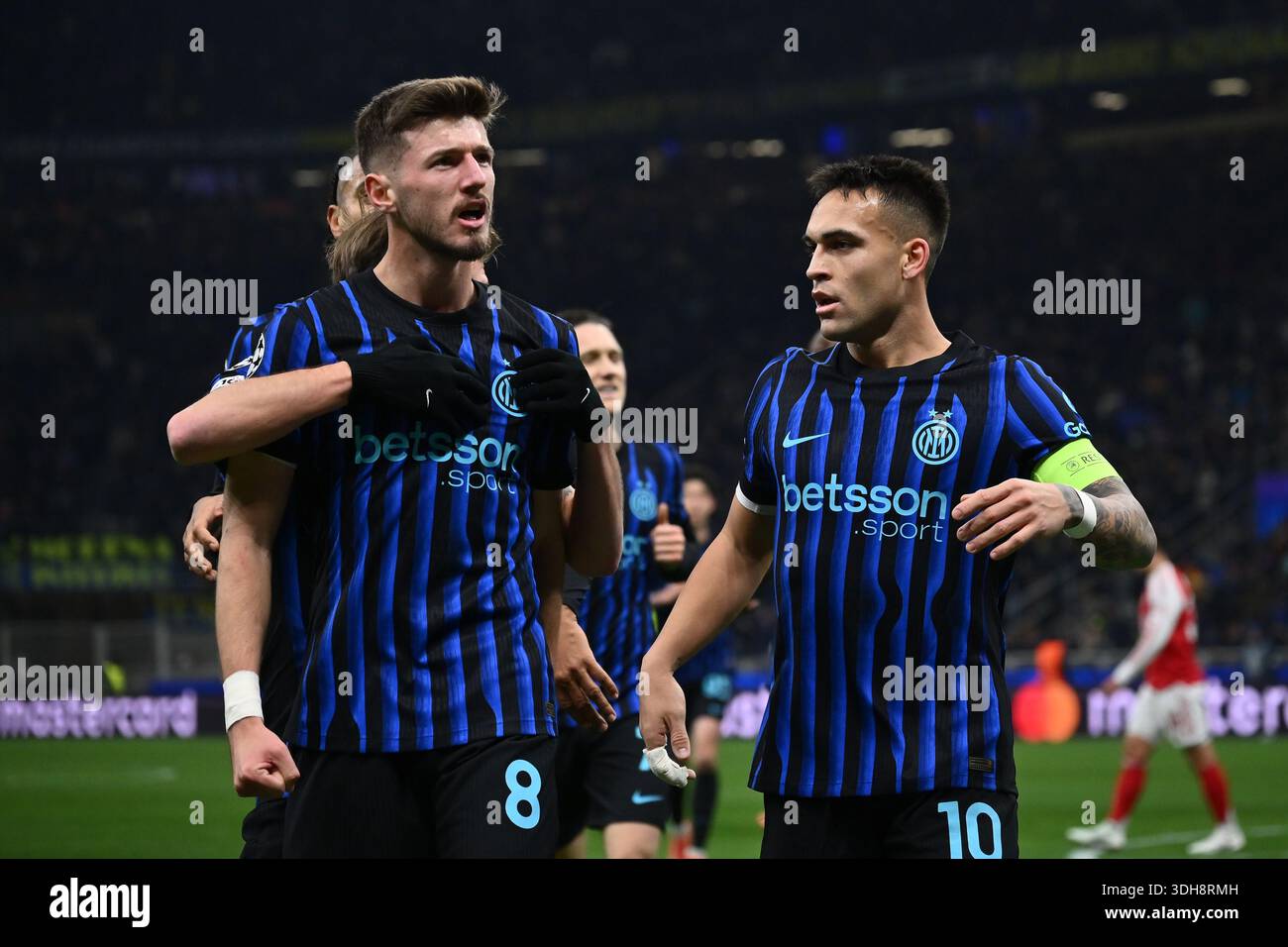 Petar Sucic of F.C. Inter celebrates after scoring the goal of 1-1 ...