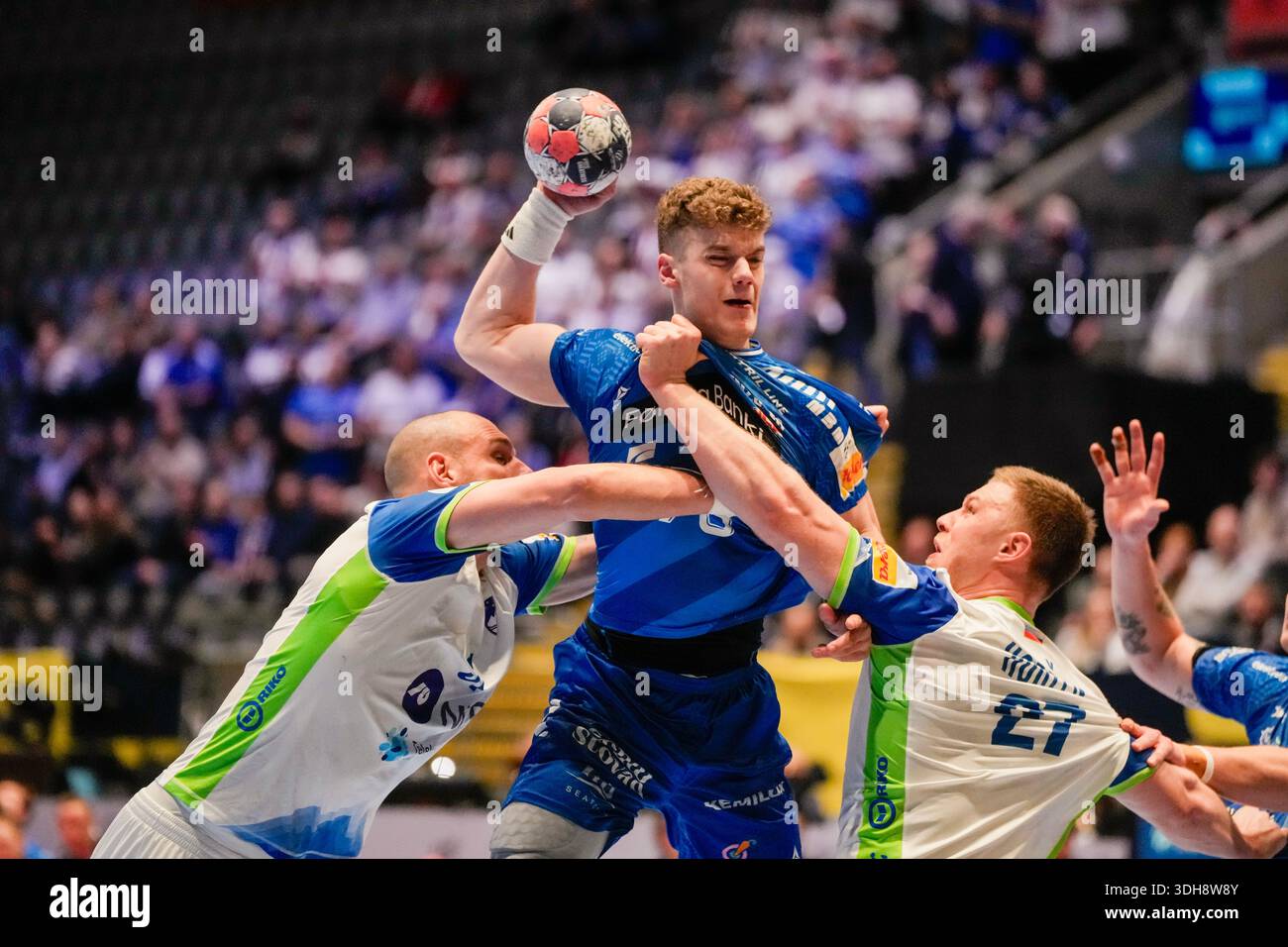 Bærum 20260120. Faroe Islands' Oli Mittun during the European ...