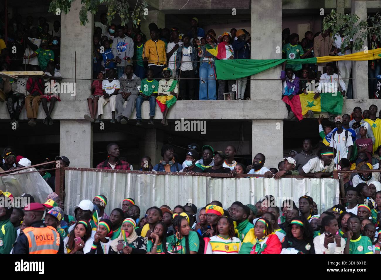 Fans celebrate the Senegalese soccer team's victory in the Africa Cup ...