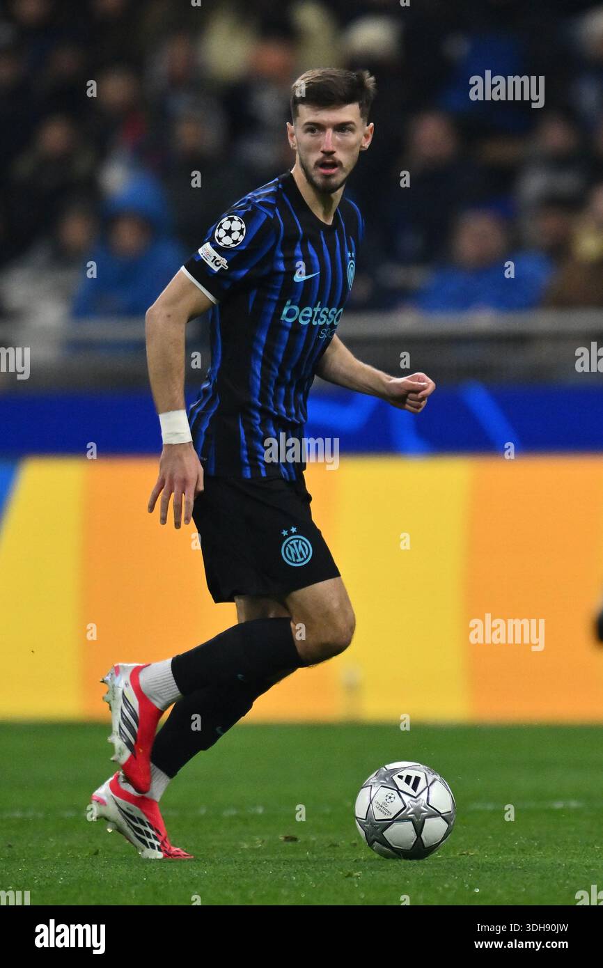 Petar Sucic of F.C. Inter is in action during the UEFA Champions League ...
