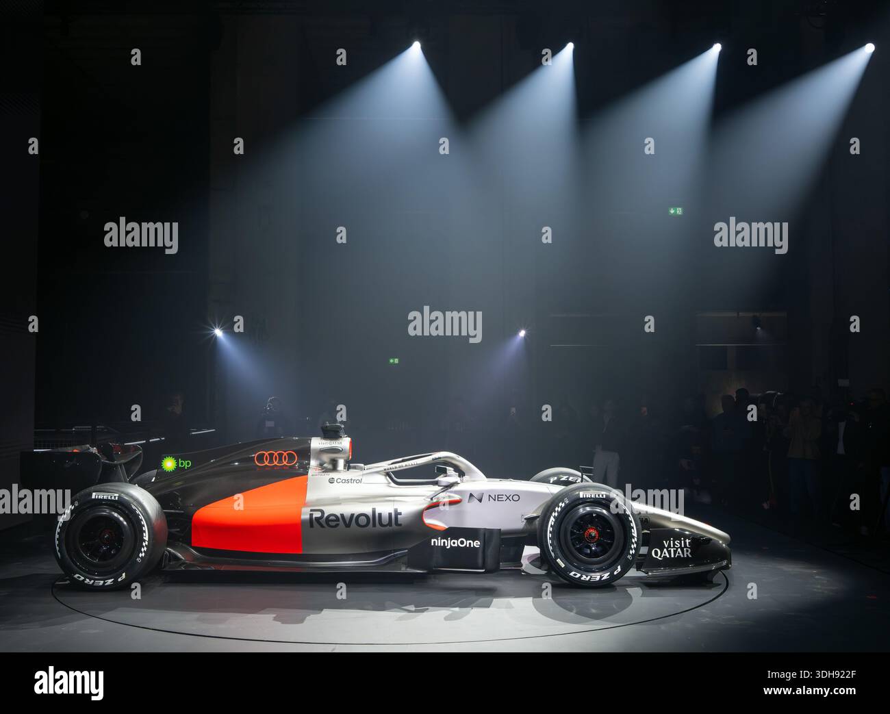 The Audi F1 Revolut R26 racing car is presented during the Audi F1 Team ...