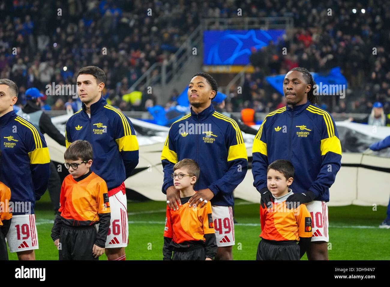 Team of Arsenal FC during the UEFA Champions League, League phase, MD7 ...