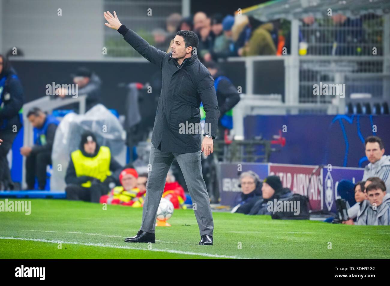 Mikel Arteta, Head Coach of Arsenal FC during the UEFA Champions League ...