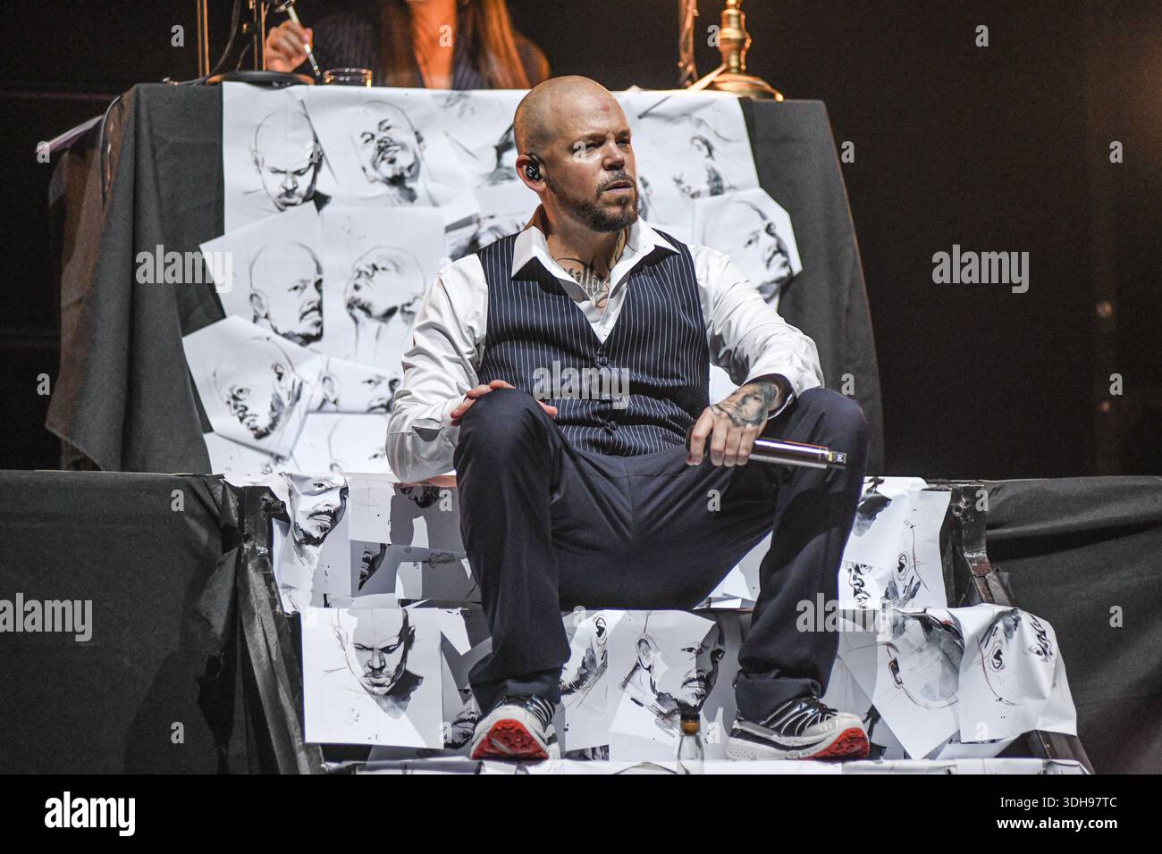 Puerto Rican singer and rapper Residente (René Pérez, former Calle 13 ...