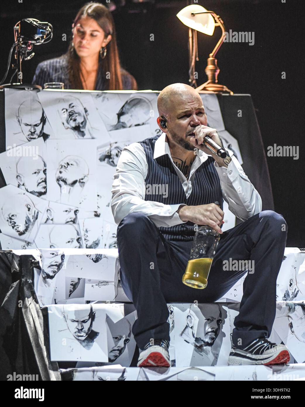 Puerto Rican singer and rapper Residente (René Pérez, former Calle 13 ...