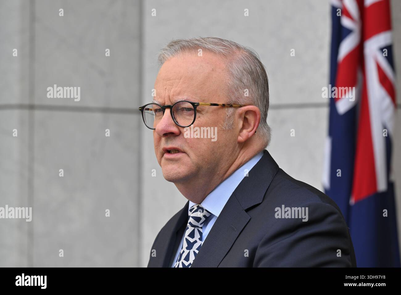 Prime Minister Anthony Albanese at a press conference at Parliament ...