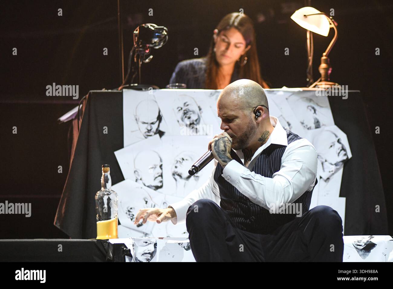 Puerto Rican singer and rapper Residente (René Pérez, former Calle 13 ...