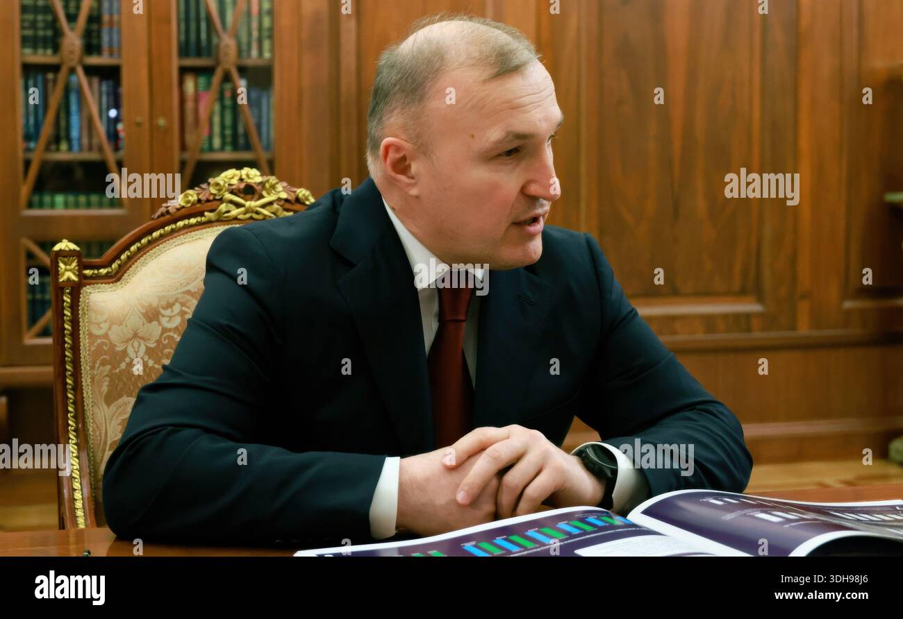 Moscow, Russia. 20th Jan, 2026. Adygea Republic head Murat Kumpilov ...