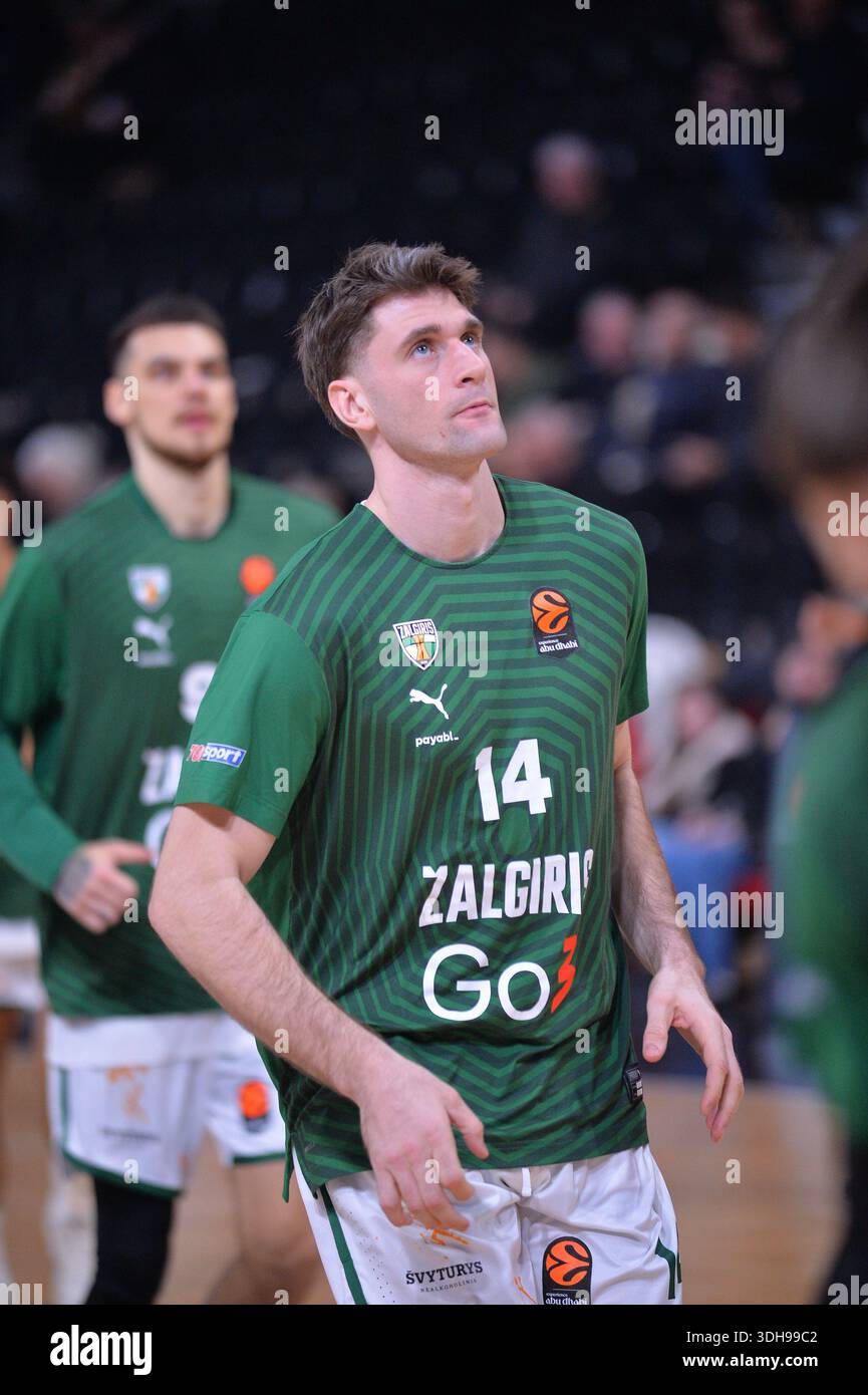 Dustin Sleva from Zalgiris during the Turkish Airlines EuroLeague ...