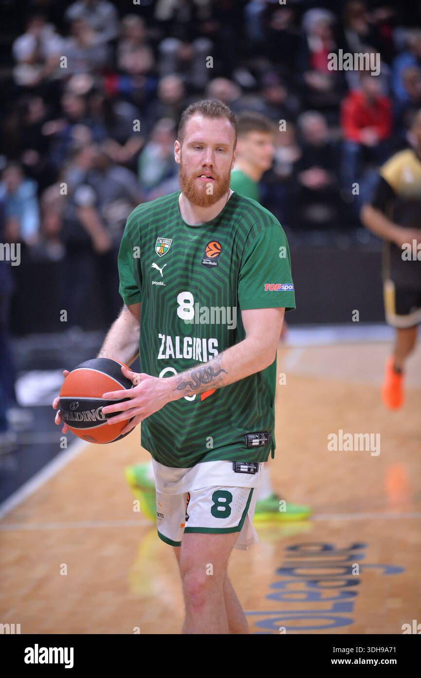 Ignas Brazdeikis from Zalgiris during the Turkish Airlines EuroLeague ...