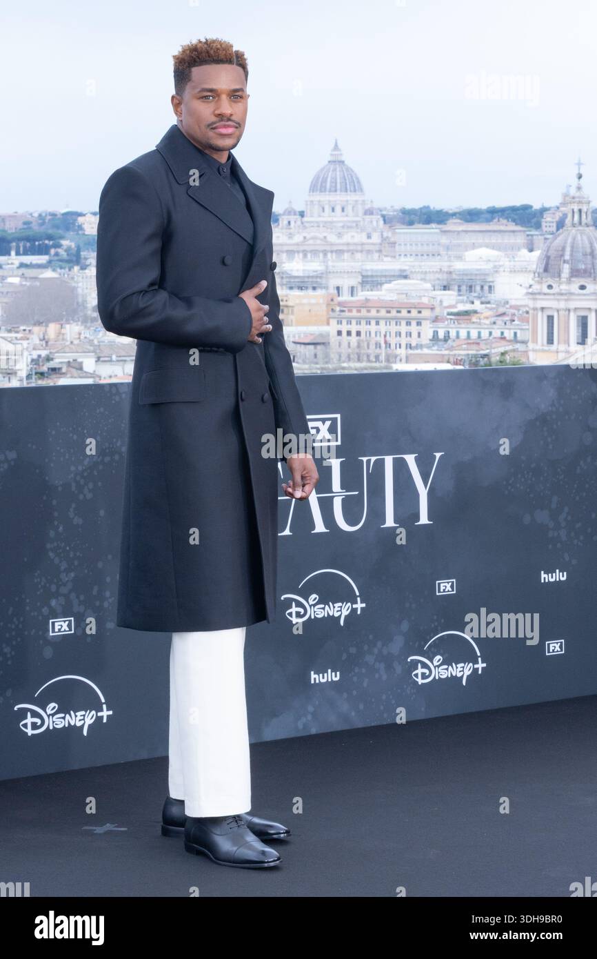Roma, Italy. 19th Jan, 2026. 1/19/2026 Actor Jeremy Pope attends the ...