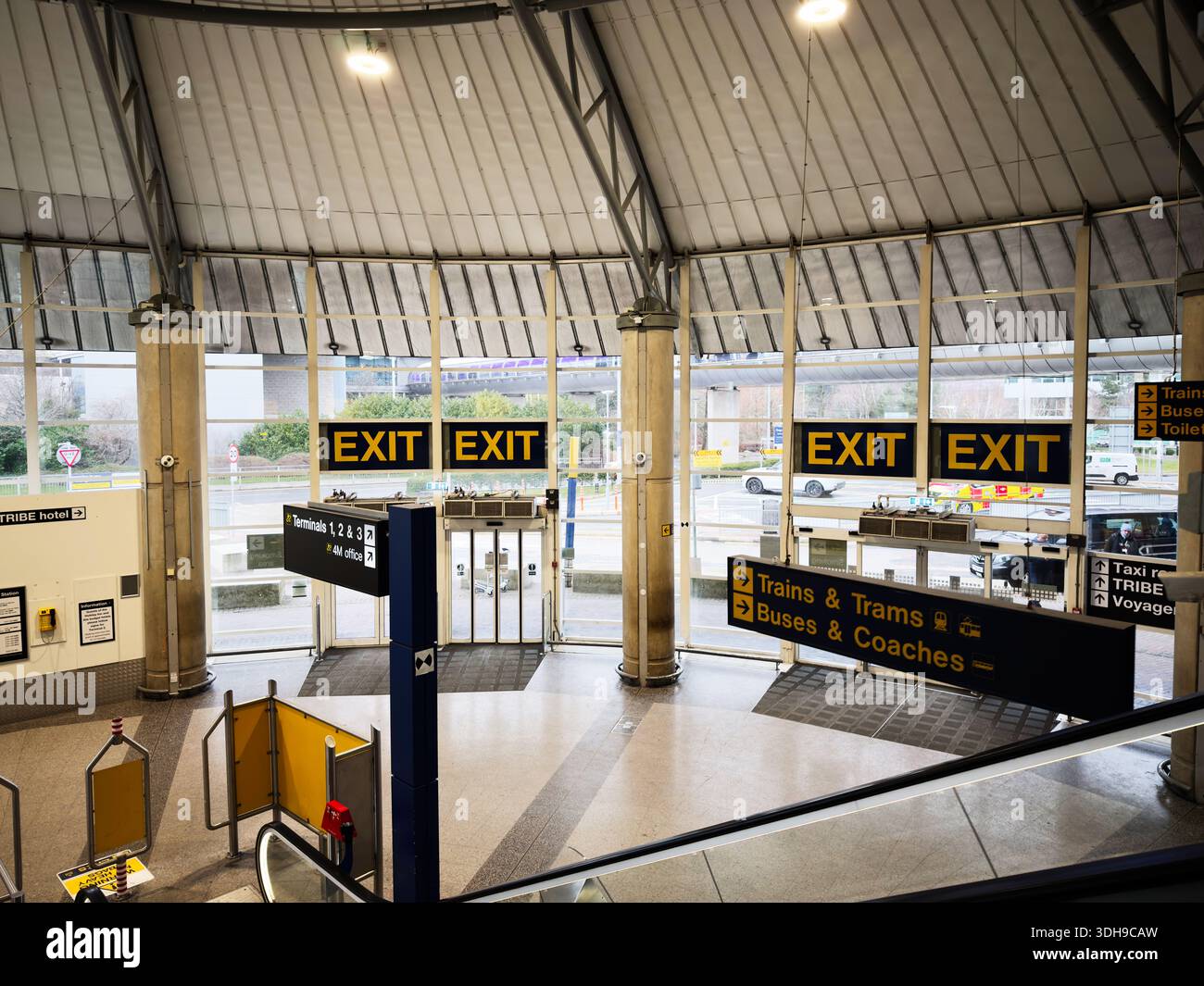 Manchester, UK - January 12, 2026: Inside a modern Manchester airport ...