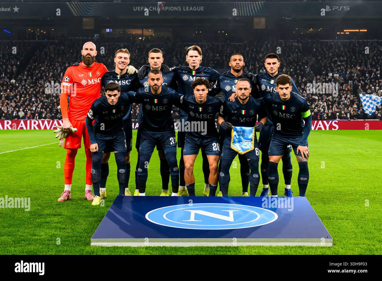 Copenhagen, Denmark. 20 January, 2026. Pictured left to right, Napoli ...