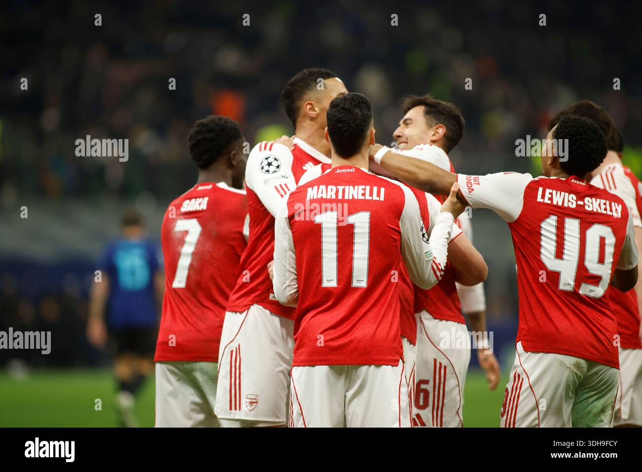 Viktor Gyokeres of FC Arsenal celebrating with team mates after a goal ...