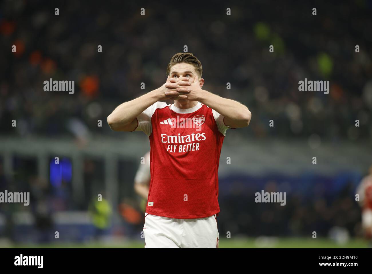Viktor Gyokeres of FC Arsenal celebrating after a goal during the Uefa ...