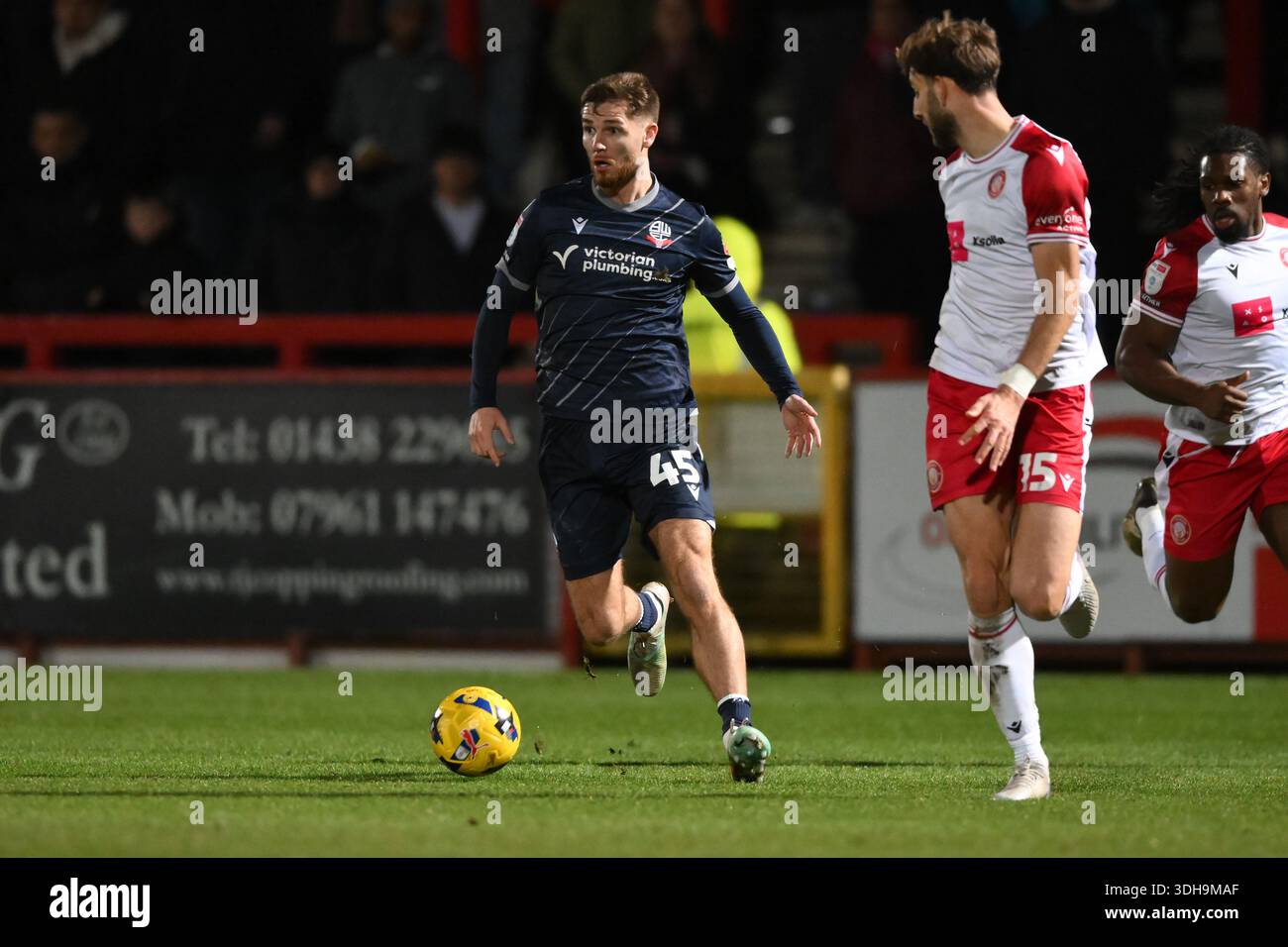 John McAtee of Bolton Wanderers controls the ball during the Sky Bet ...