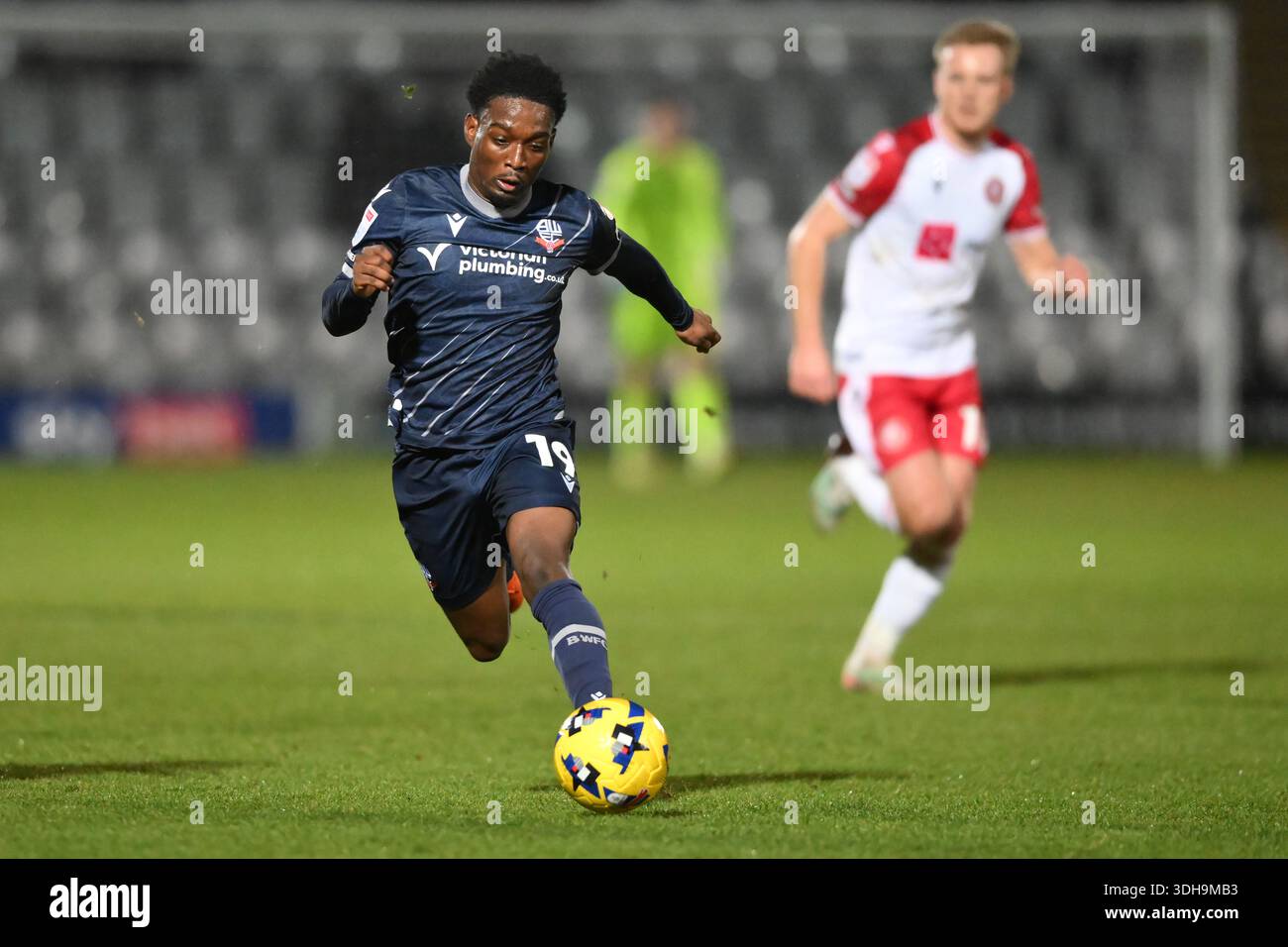 Amario Cozier Duberry of Bolton Wanderers goes forward during the Sky ...