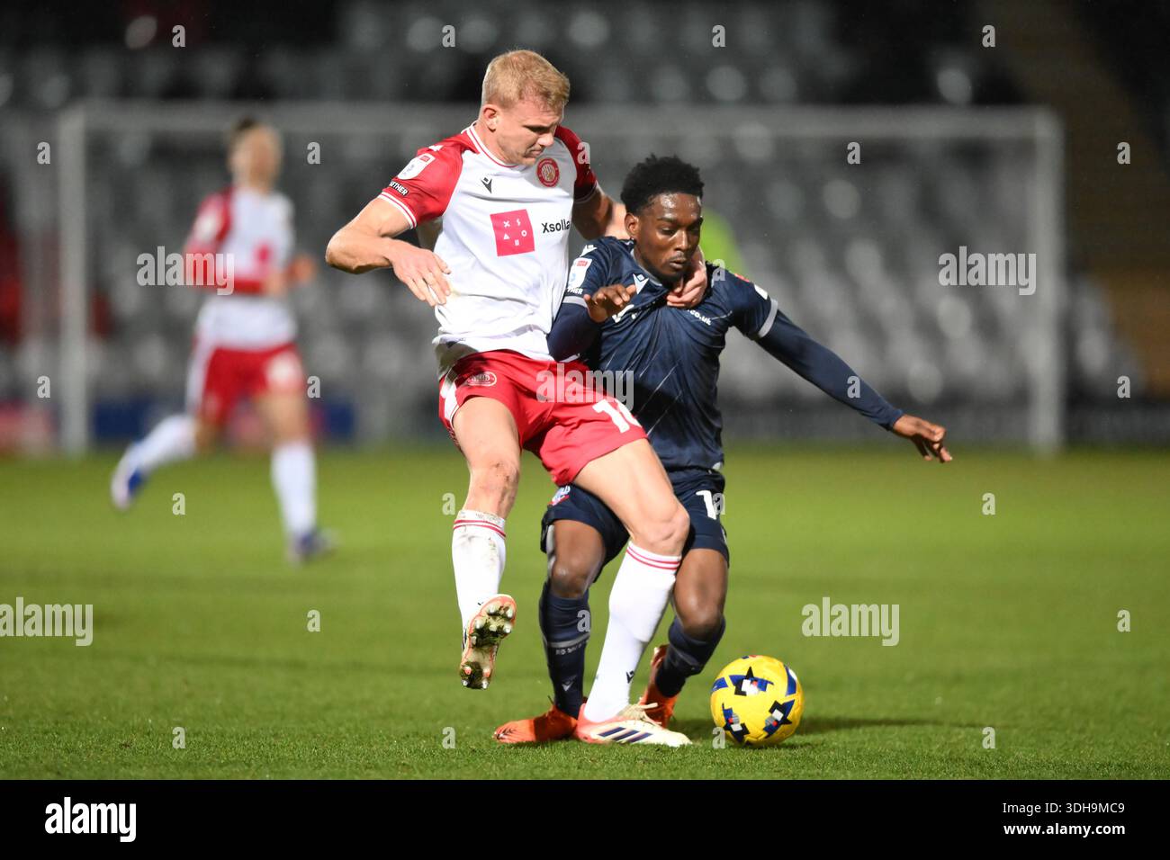 Amario Cozier Duberry of Bolton Wanderers challenged by Lewis Freestone ...