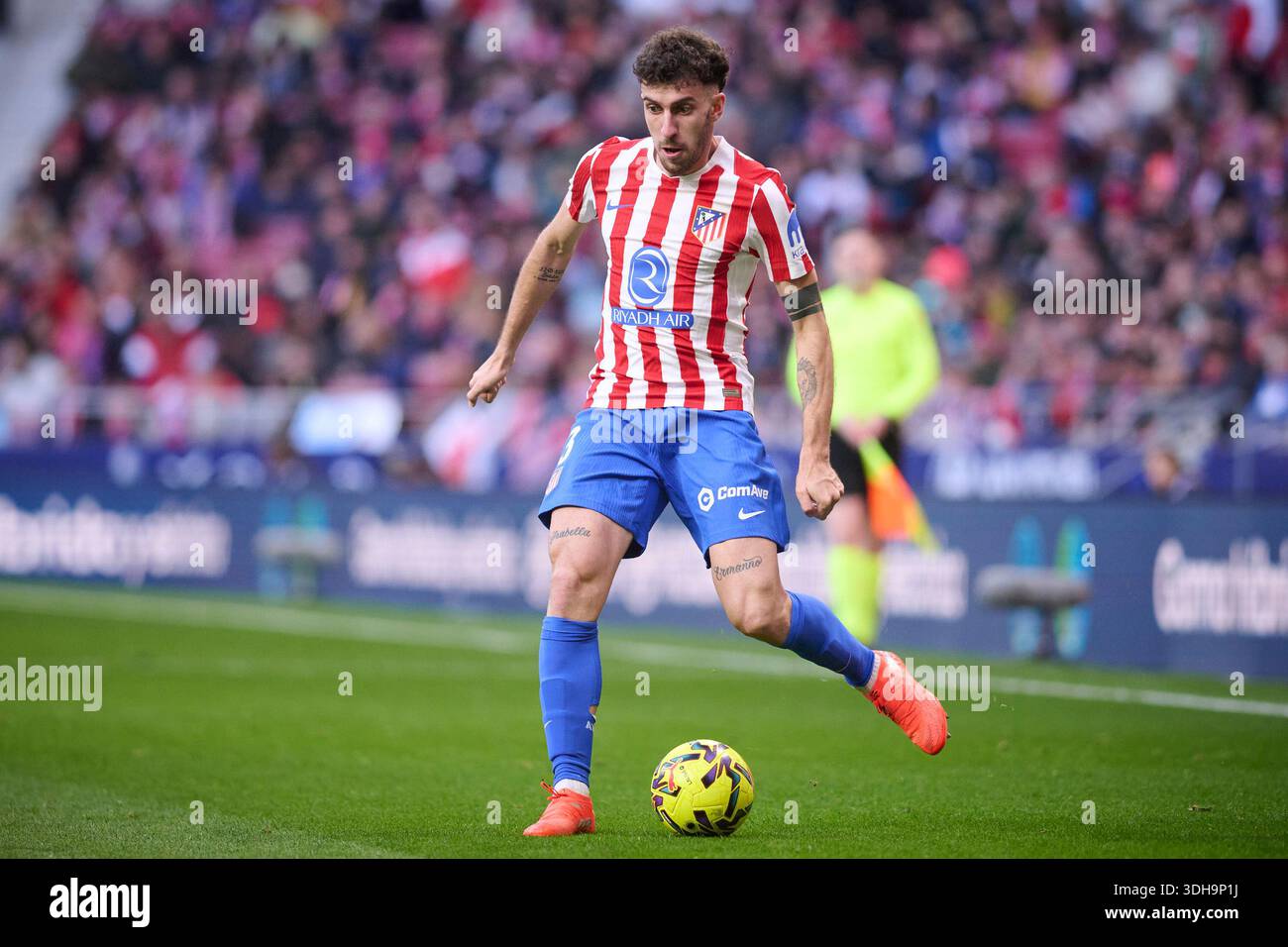 Atletico de Madrid's Matteo Ruggeri during La Liga match. January 18 ...