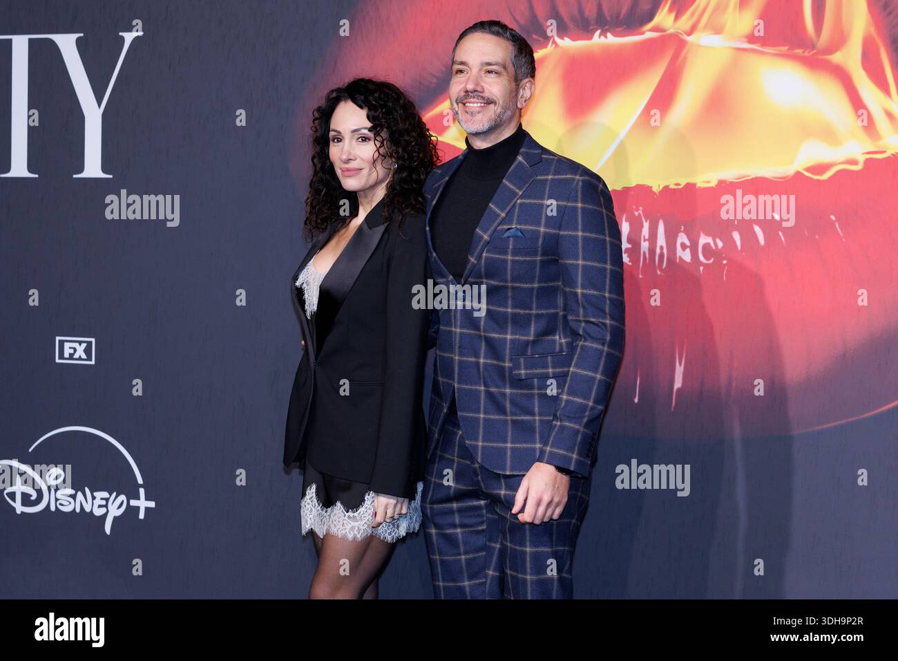 Georgia Manci and Antonio Mezzancella attend the red carpet of the movie THE BEAUTY (Photo by ...